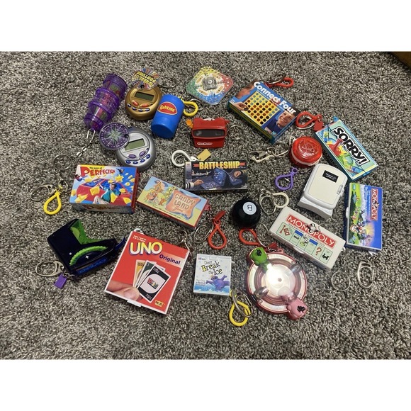 Hasbro | Toys | Lot Of 2 Vintage Mini Board Game Keychains New Mattel ...